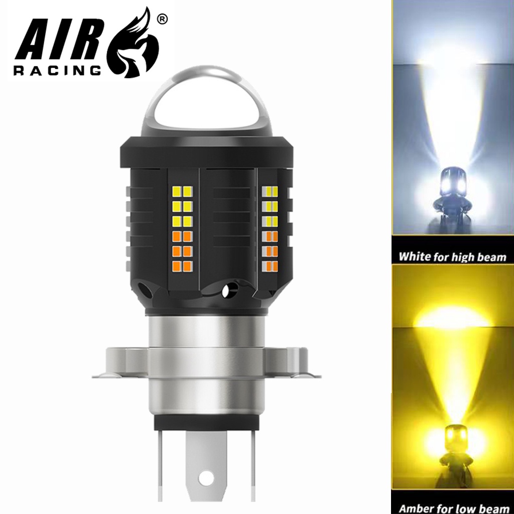 หลอดไฟหน้ารถจักรยานยนต์ LED T19 P15D H4 H6 BA20D Hi Lo beam สองสี 1 ...
