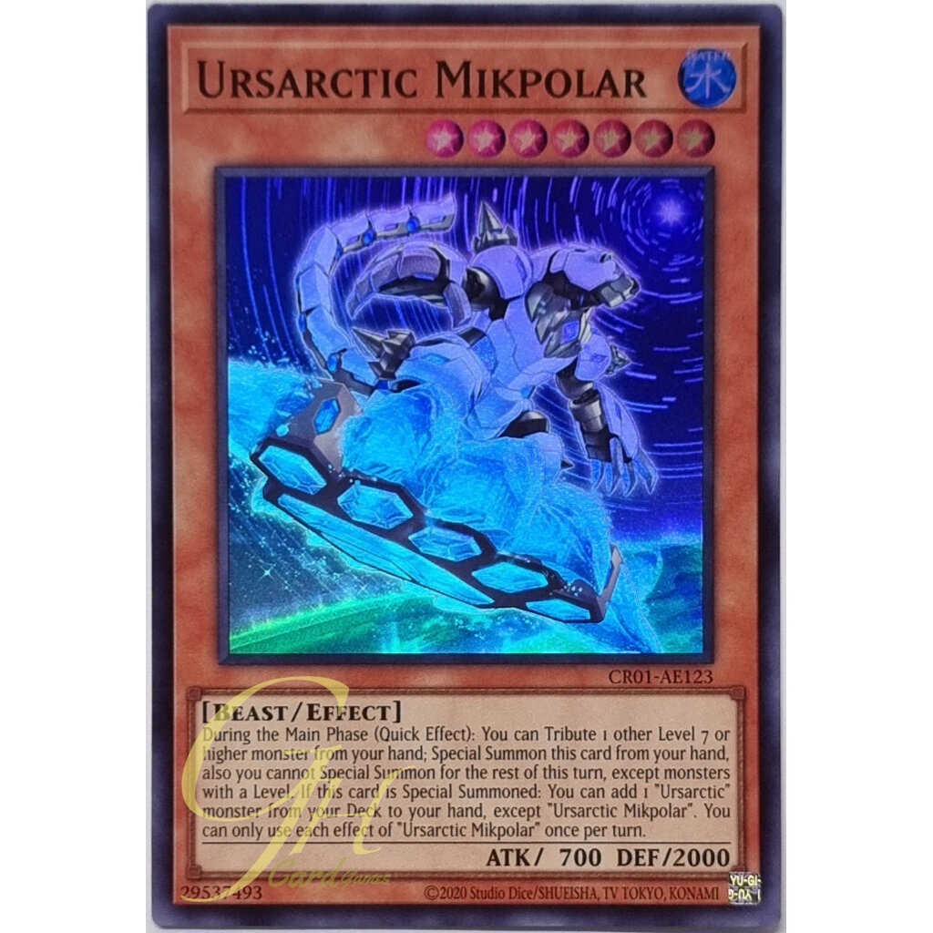 Yugioh [CR01-AE123] Ursarctic Mikpolar (Super Rare) | Shopee Thailand