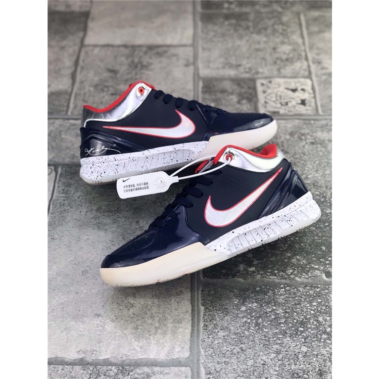 ,,Nike Nike Zoom Kobe 4 ZK4 รองเท้าบาสเก็ตบอลสำหรับบุรุษและสตรีดูดซับ ...
