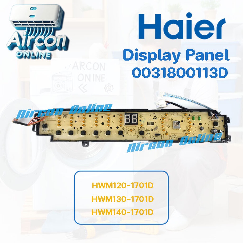 แผงปุ่มกด Display Panel เครื่องซักผ้า Haier รุ่น HWM120-1701D / 130 ...