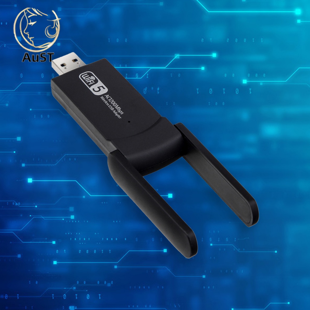 Yuanzhen RTL8812BU เสาอากาศเครือข่ายไร้สาย Wifi ความถี่คู่ 1200M USB AC ...