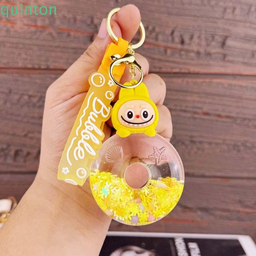 Quiton Quicksand ขวดเครื่องประดับ, Kawaii โปร่งใส Doughnut Labubu ...