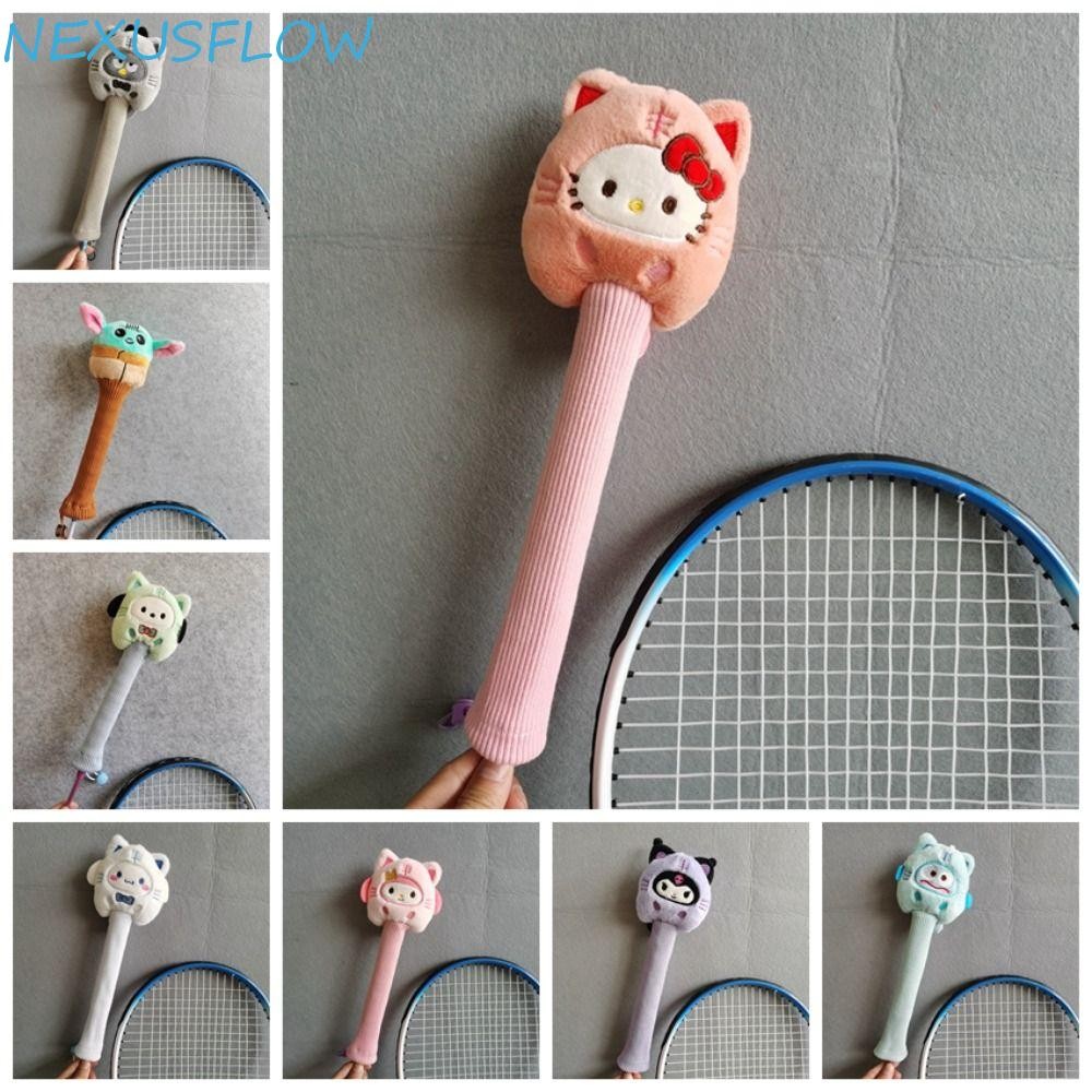 Nexusflow การ์ตูนไม้แบดมินตันป้องกัน,ยืดหยุ่น Cinnamoroll ไม้แบดมินตันฝาครอบมือจับ,ลื่น Kt Cat ...