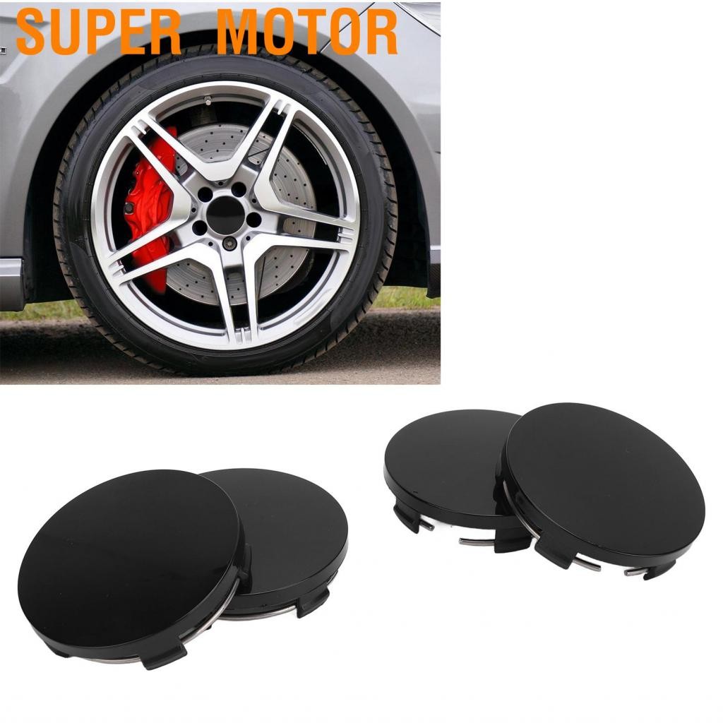 Super Motor Rim Hub Center Caps 60mm 4pcs Wheel มีสไตล์สำหรับรถยนต์ (สี ...