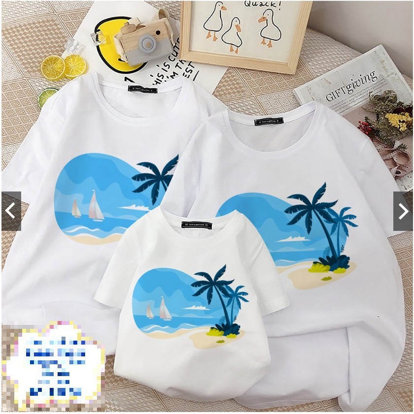 🔥พร้อมส่ง&COD🔥RINA STUDIO เสื้อยืดลายเรือและทะเลสีใหม่ฤดูร้อน 2024 ผ้าคอตตอนนุ่มสบาย เสื้อ ...