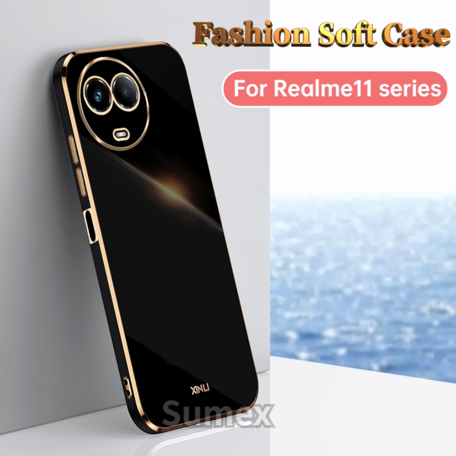 เคสโทรศัพท์มือถือแบบนิ่ม กันกระแทก ทนทาน แฟชั่นหรูหรา สําหรับ Realme 11 ...