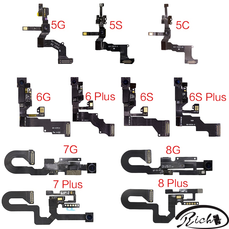 สายแพกล้องหน้า พร้อมแหวนพลาสติก สําหรับ iPhone 5 5S 6S 7 8 Plus X 1 ชิ้น | Shopee Thailand