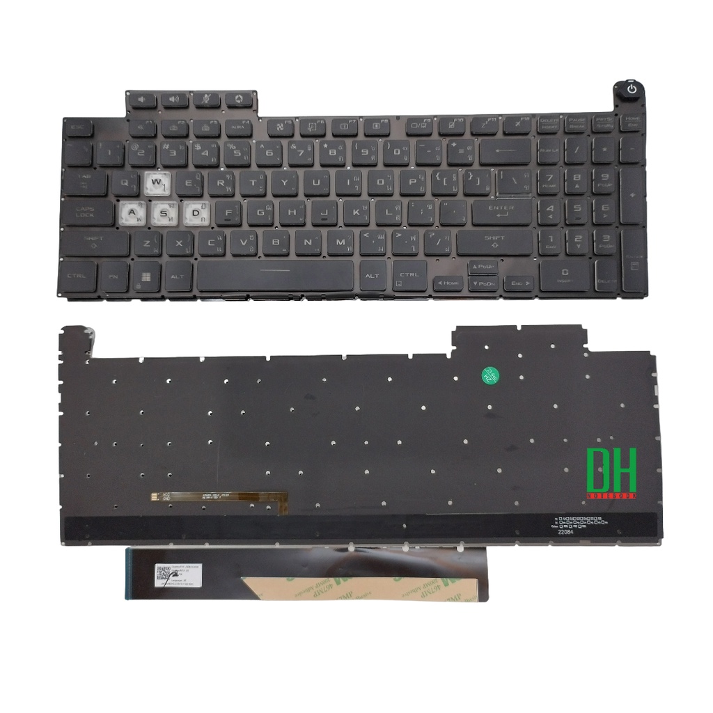 แป้นพิมพ์ คีย์บอร์ดโน๊ตบุ๊ค TUF Gaming F15 FX507, FX507Z, A15 FA507 ...