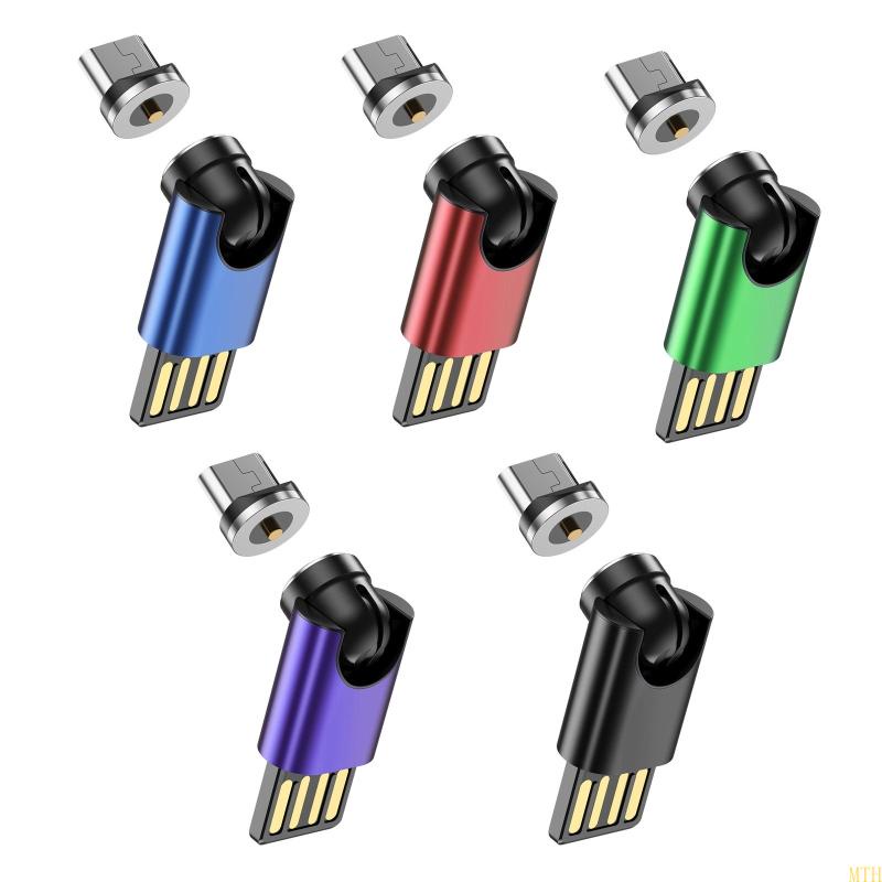 Moon อะแดปเตอร์เชื่อมต่อแม่เหล็ก Micro USB สําหรับ Android Micro USB ...