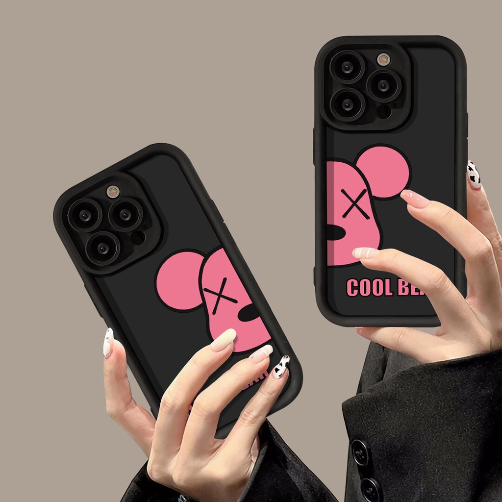 เคส iphone hone 11 12 13 14 15 plus Pro Max iphoneX Xr Xs Max 7 8 6s plus Half Face Violent Bear ...