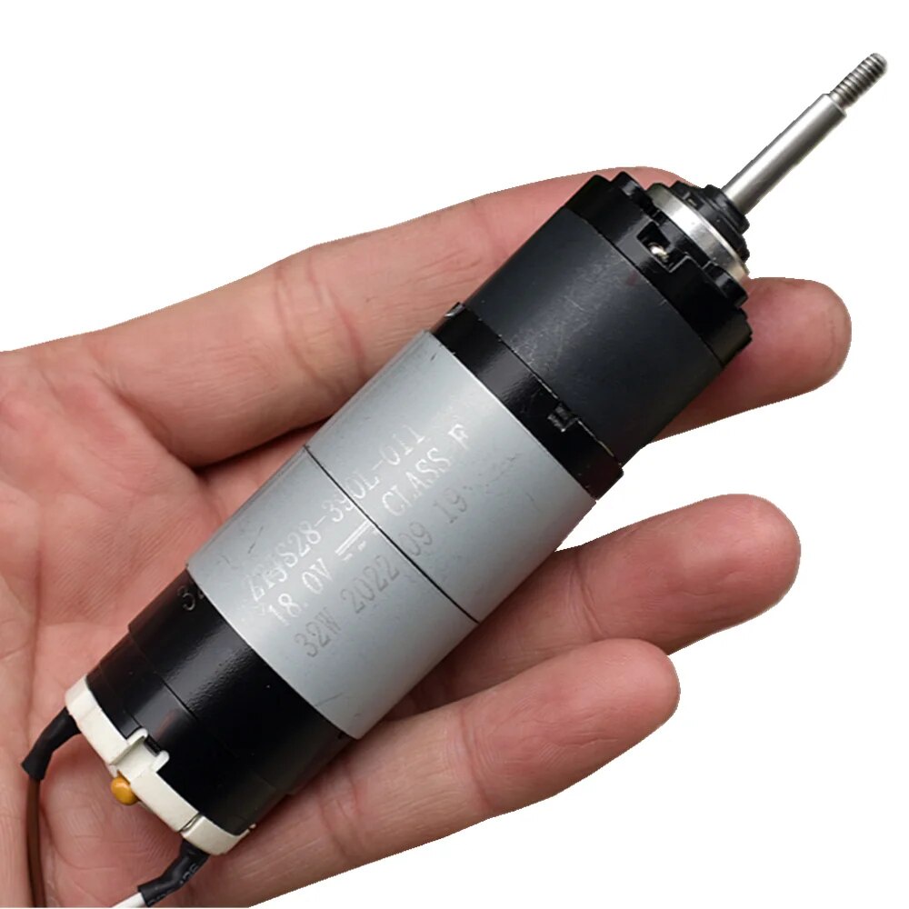 All-metal gear JS28-390L planetary reducer motor DC12V-18V, large ...