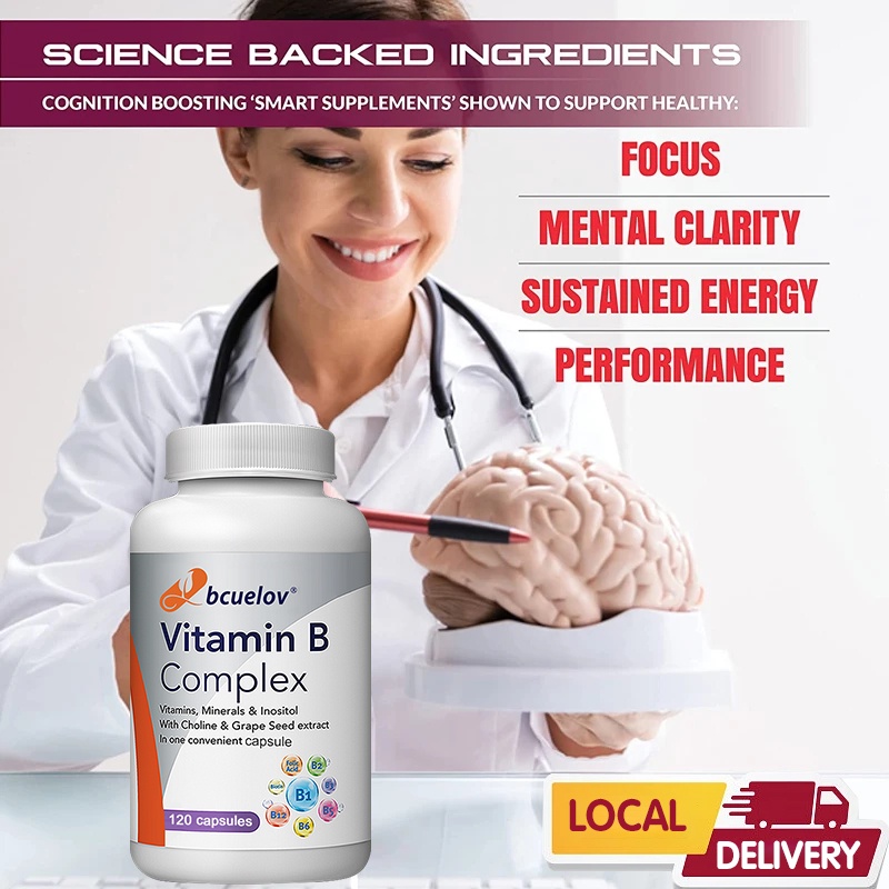 Vitamin B complex supplement to enhance immunity, metabolism, support ...
