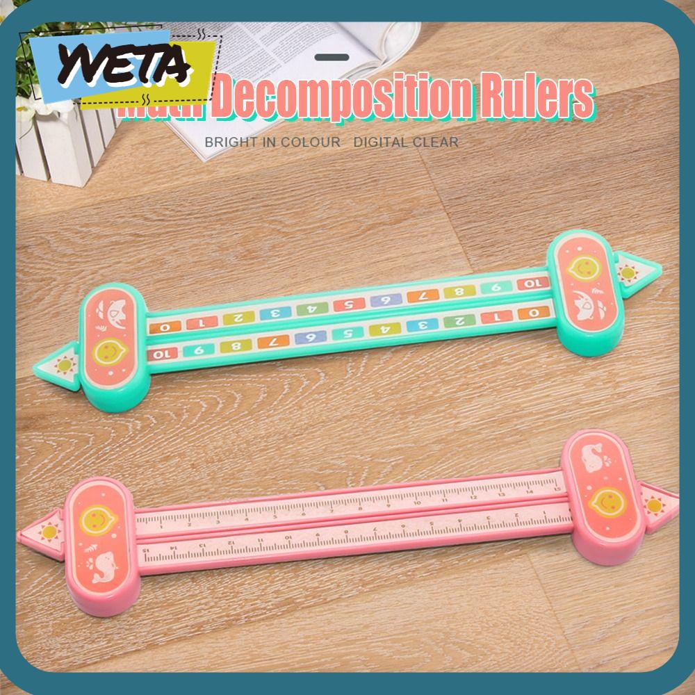 Yveta ไม้บรรทัดพลาสติก 10 ไม้บรรทัด สุ่มสี ทนทาน สําหรับเรียนการสอนคณิตศาสตร์ | Shopee Thailand