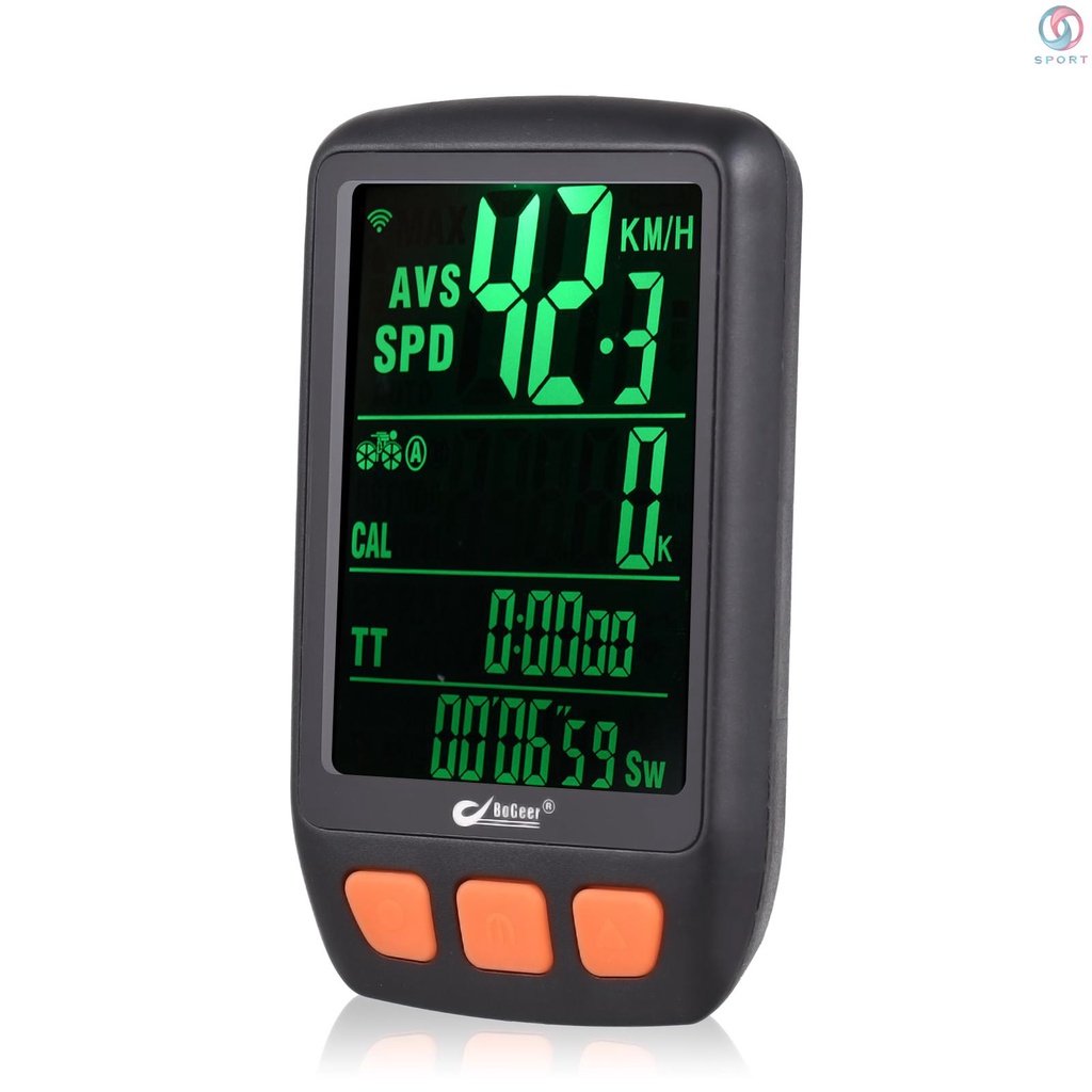 BOGEER Wireless Bike Speedometer Odometer Bike Computer with ...
