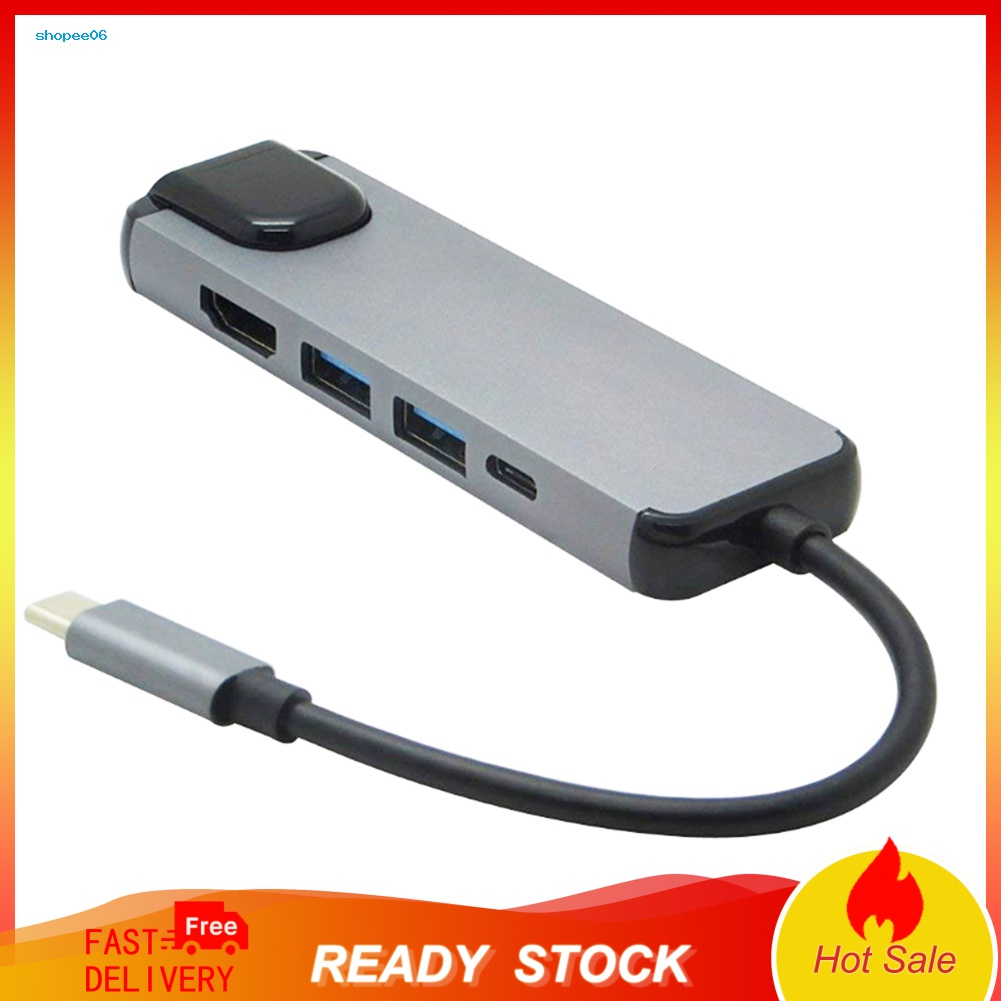 Setn 5 in 1 อะแดปเตอร์แปลงสายชาร์จ Type C เป็น 4K HDMI USB 30 สําหรับ MacBook Pro | Shopee Thailand