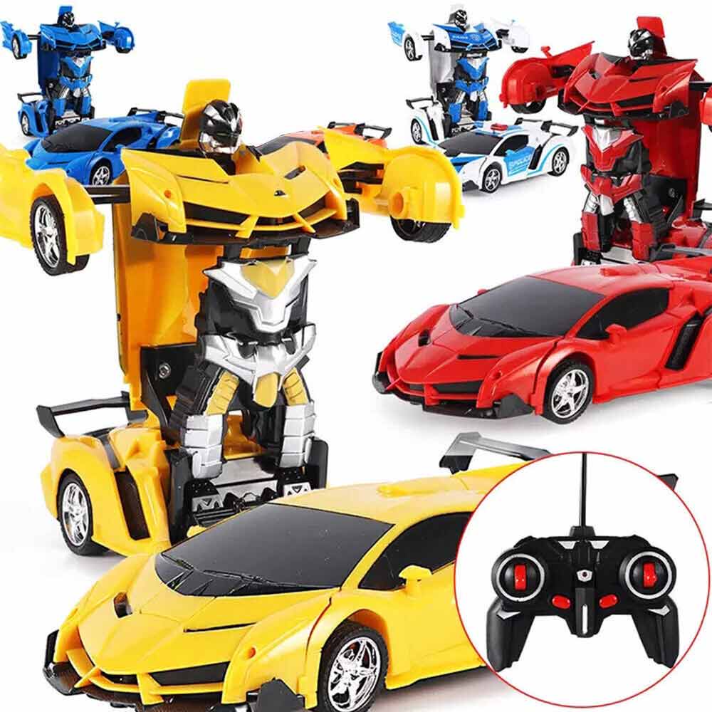 RC Autobot Remote Control 2 in 1 Sports Transformation Car Robot Models ...
