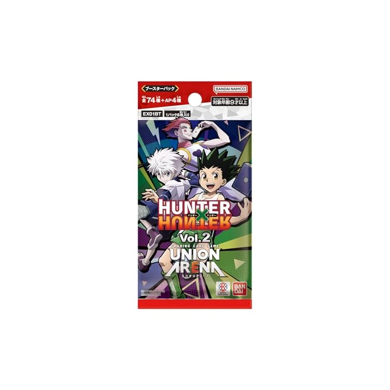BANDAI UNION ARENA Booster Pack HUNTER x HUNTER Vol.2 [EX01BT] (BOX) 12 ...