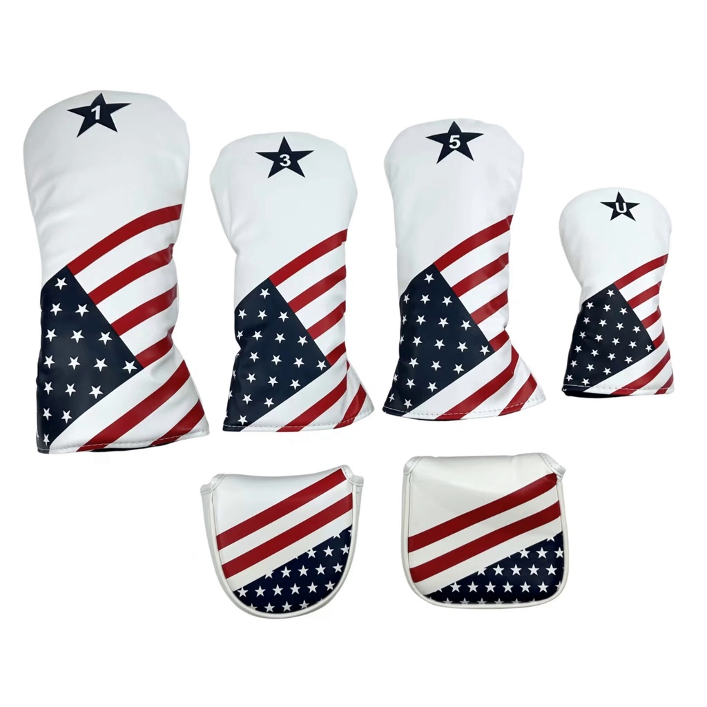 Golf star pattern Head cover Driver Head Covers Fairway Wood Head ...