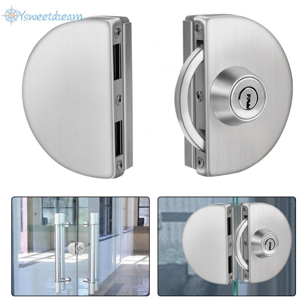 【SWTDRM】Glass Door Lock Stainless Steel Two Doors - Single Side Door ...