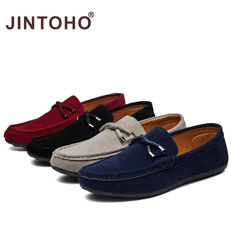 Jintoho รองเท้าโลฟเฟอร์ลําลอง หนังนิ่ม กันลื่น เหมาะกับการขับขี่ ...
