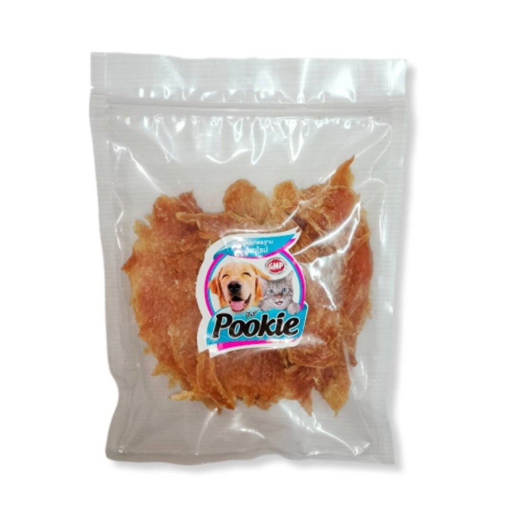 Pookie Snack ไก่อบแห้ง ขนมสำหรับสัตว์เลี้ยงมาตรฐานส่งยุโรป สำหรับสุนัข ...