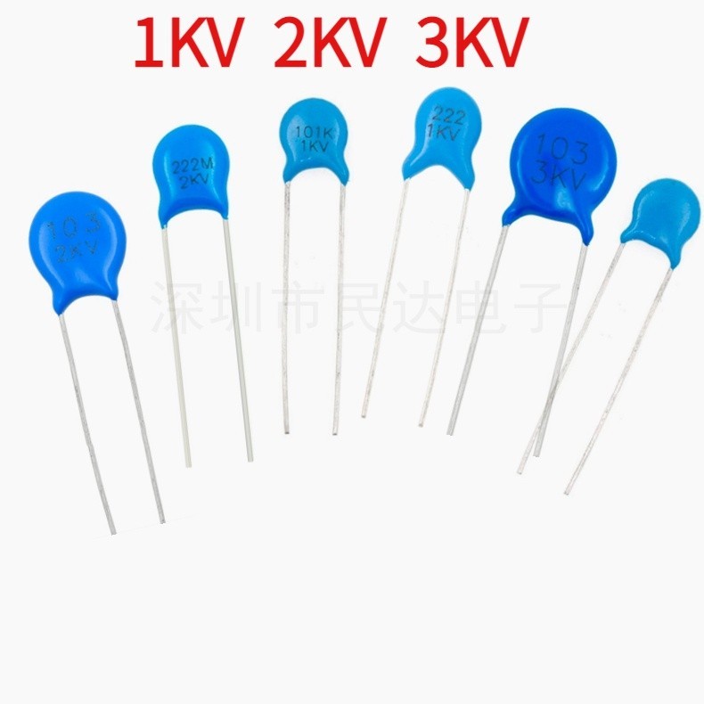 (50 ชิ้น) Ceramic Capacitor เซรามิค คาปาซิเตอร์ 1KV 2KV 3KV 101K 102M ...