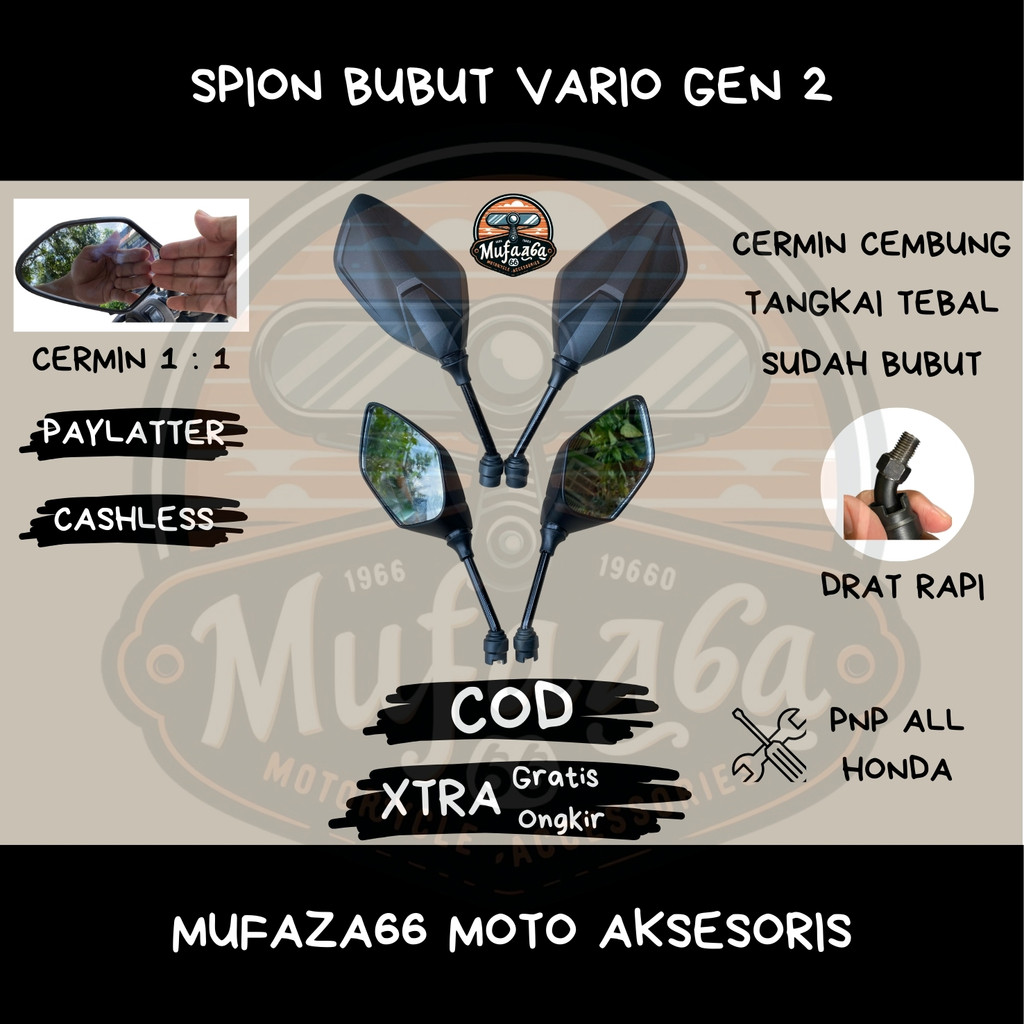 Vario Gen 2 เครื่องกลึงกระจก Vario 125 150 160 Beat Pcx Adv Universal ...