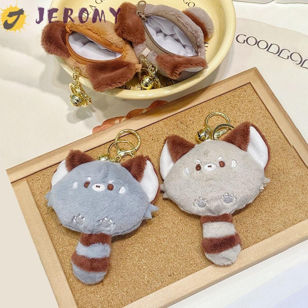 Jeromy Lesser Panda Plush Purse Bag, Chirping Squeak Red Panda Coin ...
