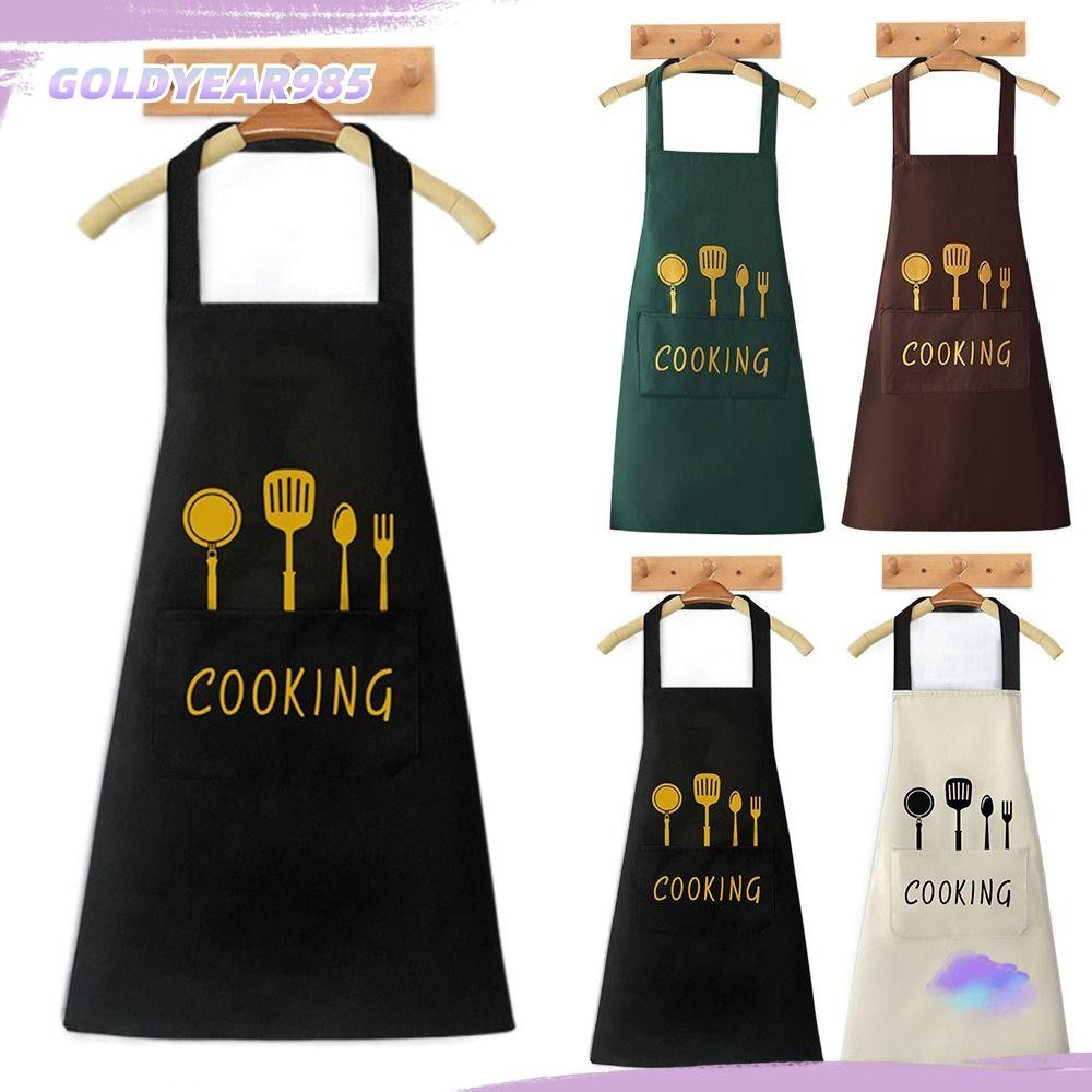 Goldyear985 ผ้ากันเปื้อน, Oilproof PVC Kitchen Smock, กันน้ําแขนกุด ...