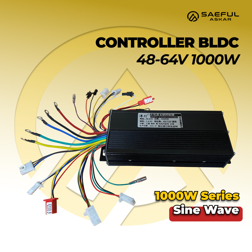 ไฟฟ้าจักรยานsine Wave Controller 48V 60V 64V 1000Wอะไหล่Controller Sine ...