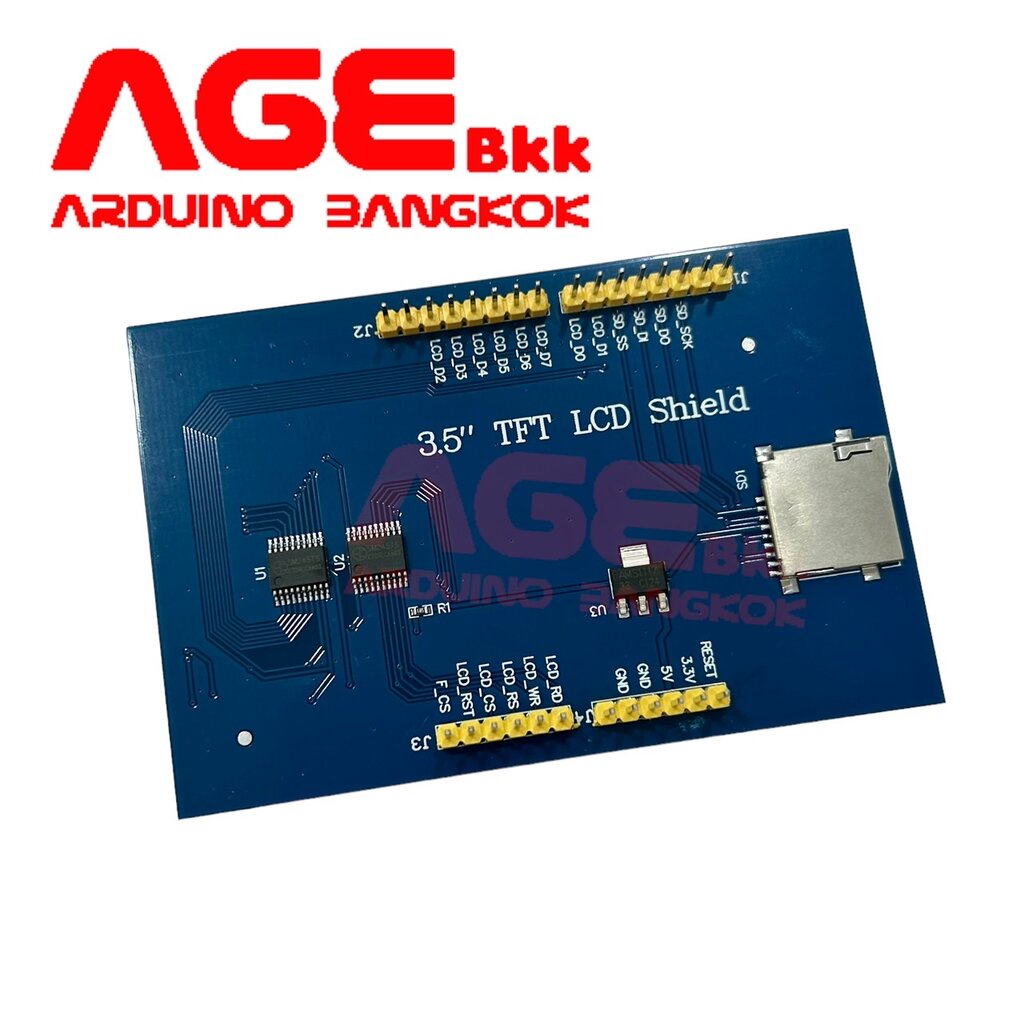 LCD 3.5" TFT LCD module 320X480 Driver ILI9486 for Arduino Uno, โมดูลจอ ...