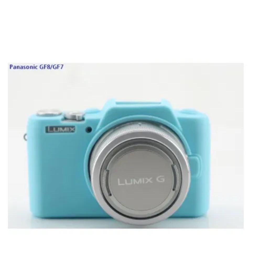 เคสยางซิลิโคนกันกระเเทกสำหรับกล้องพานาโซนิครุ่น GF7/8 สีฟ้า SILICONE ...