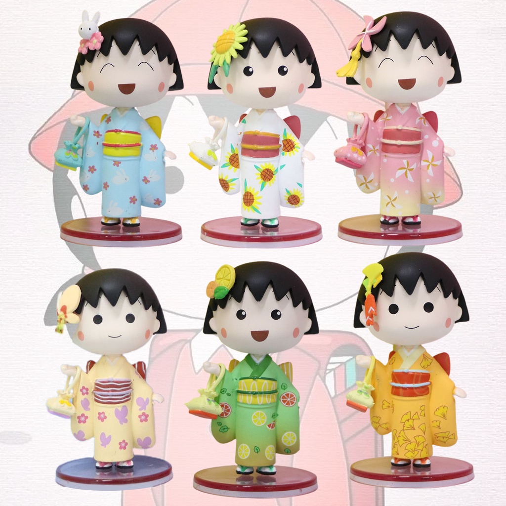【wwszds】6Pcs Maruko Chan Model Rich Facial Expression Collec | Shopee ...