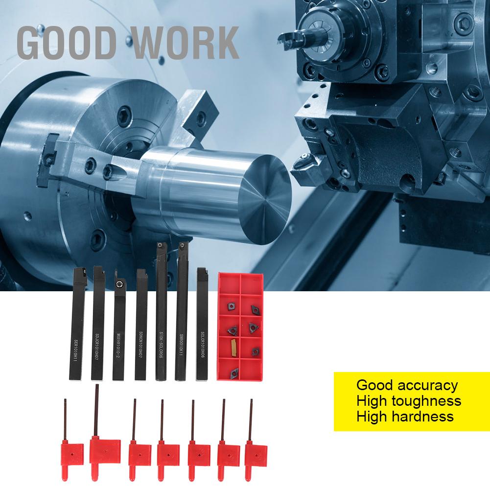 Good Work 7PCs CNC Arbor + ประแจ สีม่วงสีดำชั้นใบมีดเปลี่ยนเครื่องมือ ...