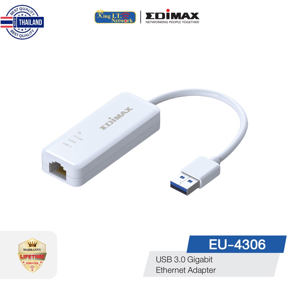 EDIMAX EU-4306 USB 3.0 Gigabit Ethernet Adapter แปลง Port USB3.0 เป็น ...