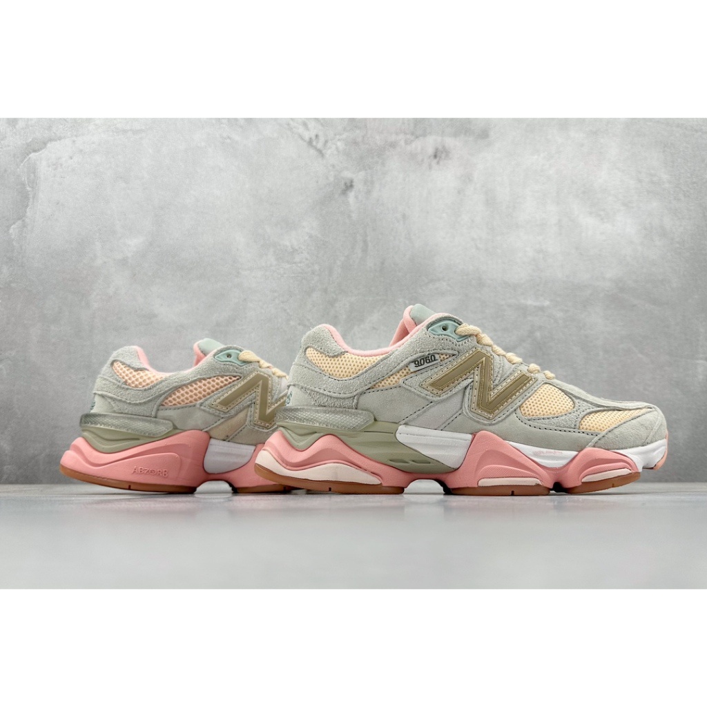 แท้100% New Balance NB9060 Light gray beige วินเทจช็อกกันลื่นกีฬาลำลองรองเท้าวิ่งmotion | Shopee ...