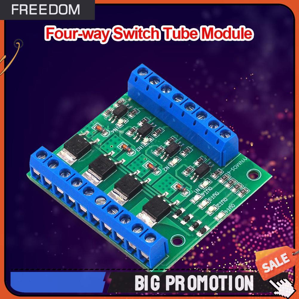 โมดูลบอร์ดไดรเวอร์ขยายเสียง MOS PLC PWM 3-20V เป็น 3.7-27V DC 10A 4 ช่อง | Shopee Thailand