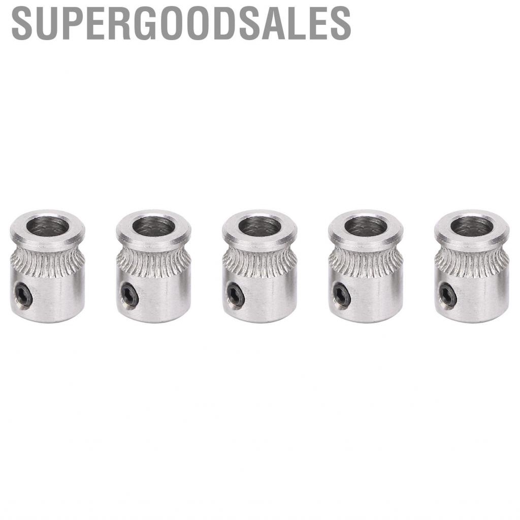 Supergoodsales MK8 Extruder Drive Gear 5mm Stainless Steel Wheel Hobbed ...