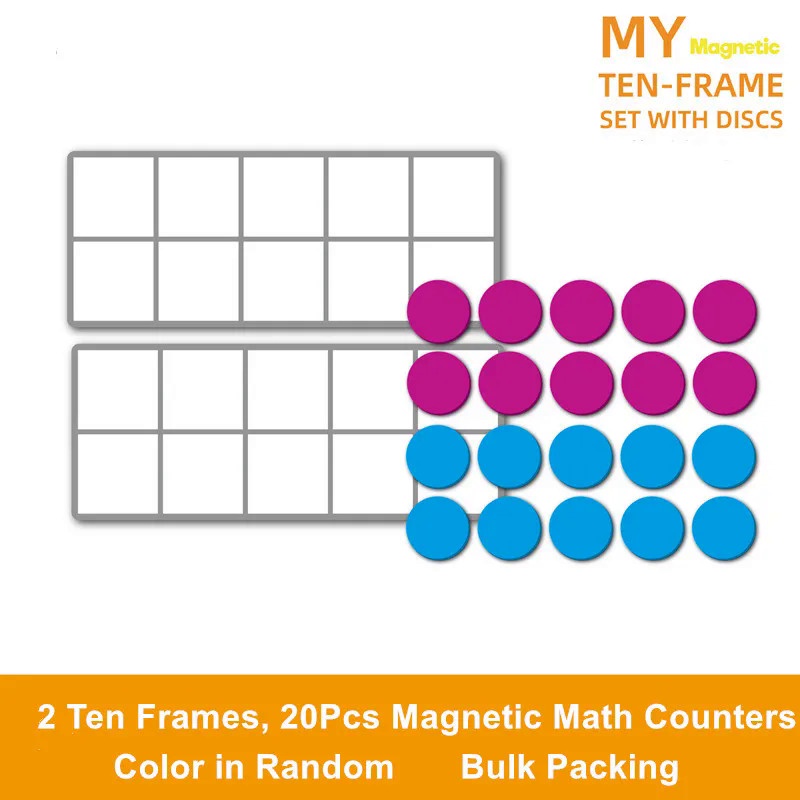 Magnetic Ten Frames Set Math Manipulative for Elementary Classroom ...