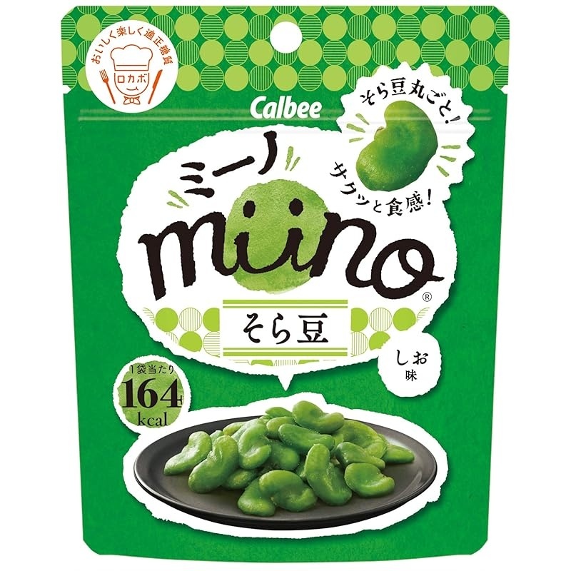 「direct from Japan」Calbee miino Fava Bean Soy Sauce Shio Flavor Snack ...
