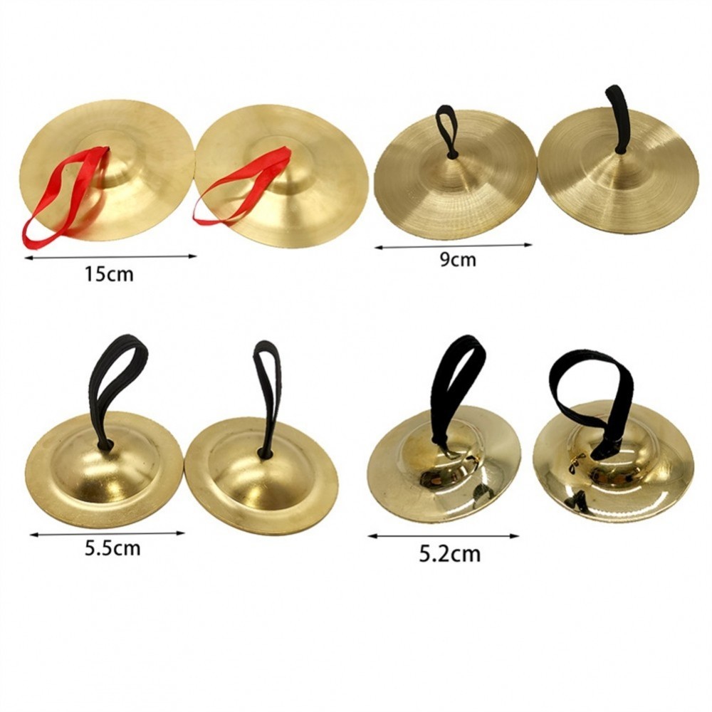 Top Quality Finger Cymbal Instrument โลหะ 1 คู่เต้นรํา Props การศึกษา ...