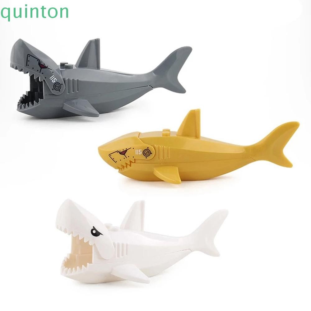 Quiton Shark Figures Model Animals Inserting ประกอบของเล่น | Shopee ...