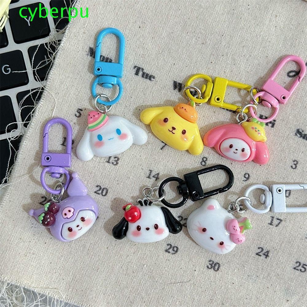 Cyberpulse จี้กระเป๋าพีช Hangyodon, Kuromi Purin Mango พวงกุญแจ My ...