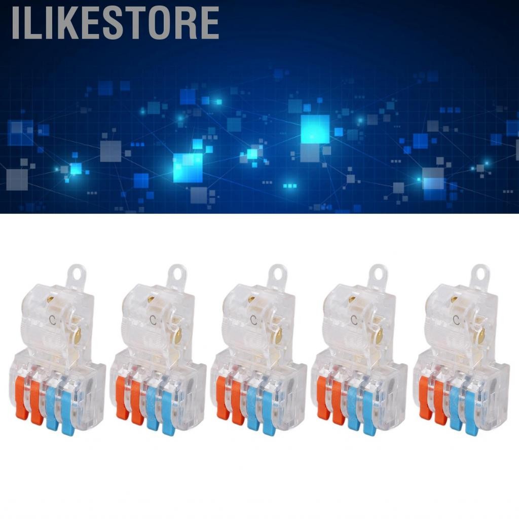 Ilikestore 5pcs ลวดเชื่อมต่อตัวเชื่อมต่ออย่างรวดเร็วปลั๊กและดึงบล็อก ...