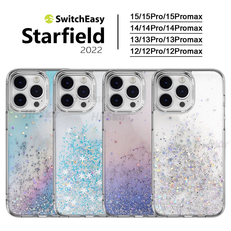 SwitchEasy Starfield เคสกากเพชร สำหรับ iPHONE 16 15 Pro Max Plus /11/13Promax/14Promax Hard PC ...
