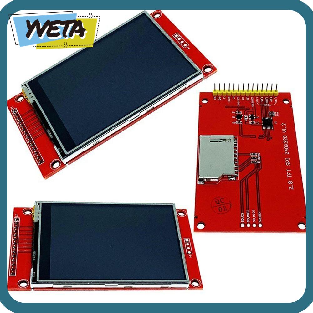 Yveta แผงหน้าจอสัมผัส LCD ILI9341 พร้อม PCB 2.8 นิ้ว SPI TFT ใช้งานง่าย 5V/3.3V STM32 LCD Touch ...