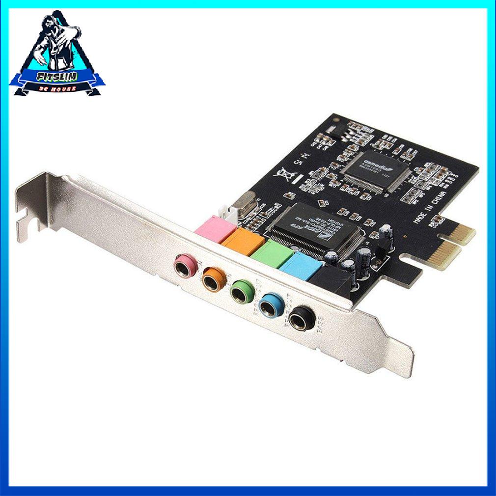 Pci Express Pci-E 5.1 Ch 6 Channel Pcie Audio Digital Sound Card ...