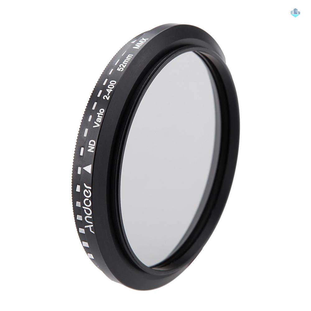 Andoer ฟิลเตอร์ปรับความหนาแน่นเป็นกลาง ND2 เป็น ND400 52 มม. สําหรับ ...