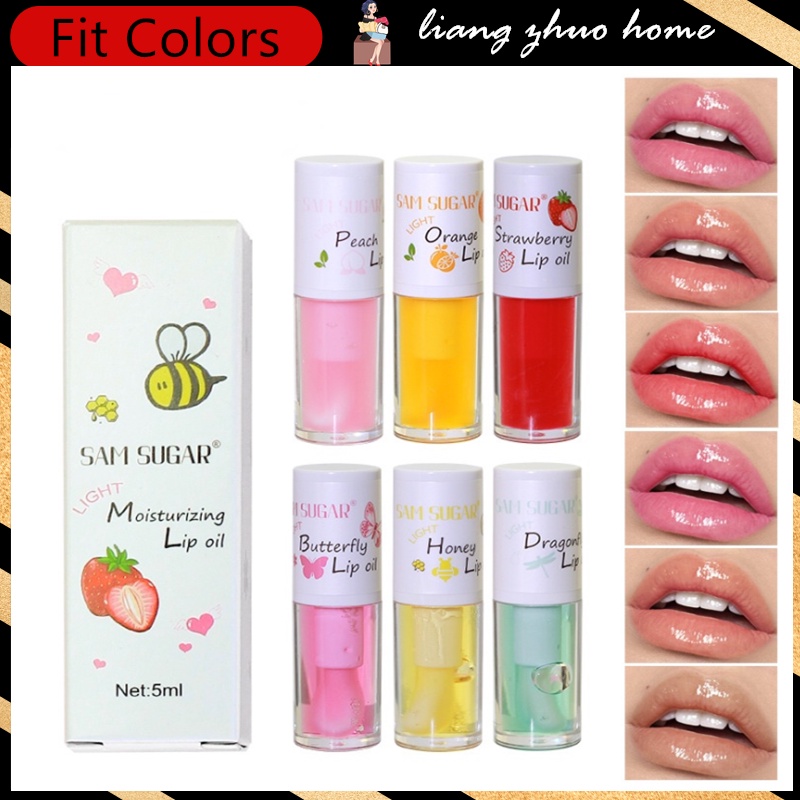 Sam SUGAR ชุดลิปออยล์ ลิปสติก ลิปกลอส เนื้อโปร่งแสง ให้ความชุ่มชื้น ไม่ ...