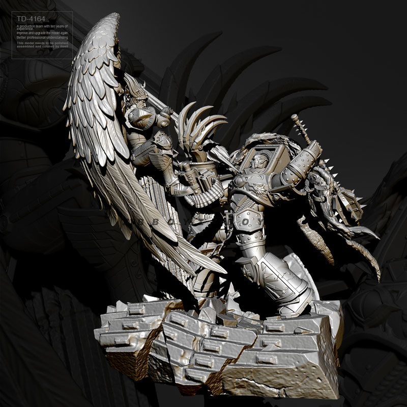 Zbboy โมเดลทหารเรซิ่น VS Horus ขนาด 38 มม. 60 มม. สีขาว รุ่น TD-4164 ...